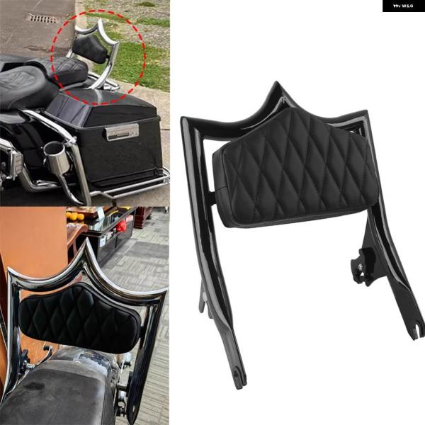オートバイ シーシーバー 着脱式パッセンジャーバックレスト ハーレー ツーリング CVO FLHR ストリートグライド ロードグライド ロードキング 2009年以降 カスタム パーツ アクセサリーHigh-concerned chemica...