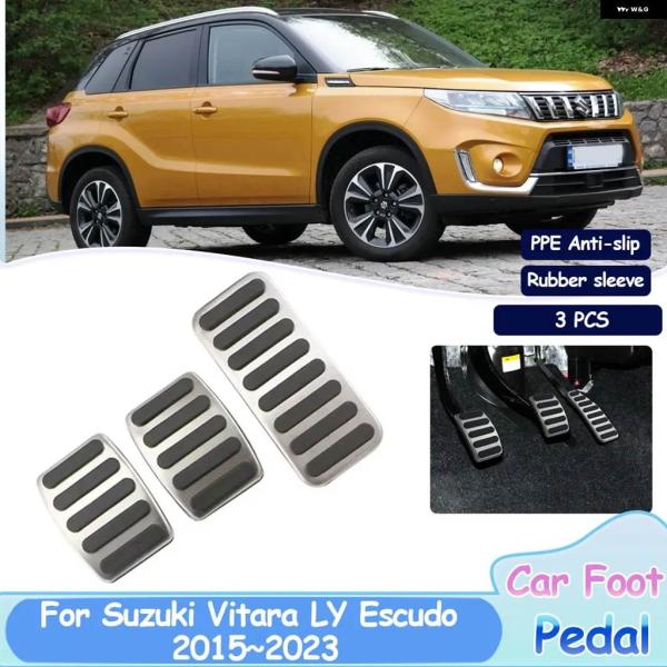 VITARA LY ESCUDO 2015~2023 車用フットペダル アクセル 滑り止め 燃料 ブレーキ穴 あけカバー 部品 カスタム パーツ アクセサリーHigh-concerned chemical:NoneSpecial Featu...