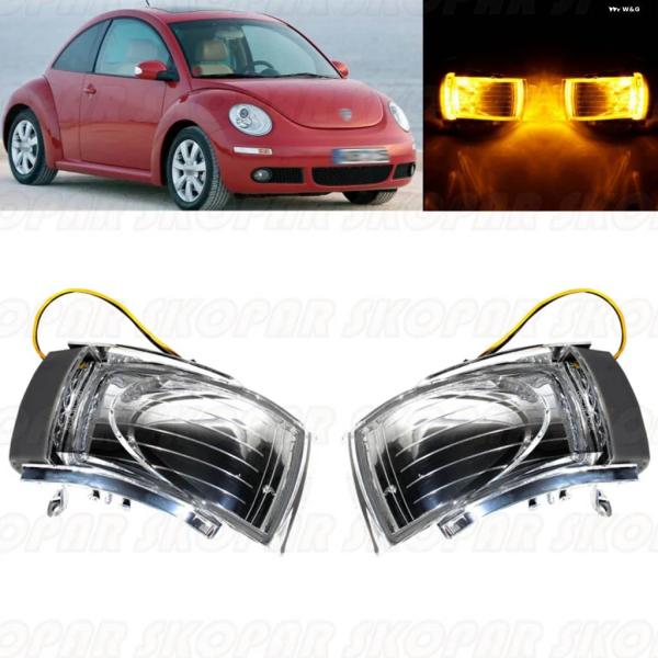 VW ビートル/カブリオレ 2002 年〜 2010 年モデル用 LED ミラー ウィンカーライトランプ 1C0949101E 1C0949102E カスタム パーツ アクセサリーHigh-concerned chemical:NoneFo...