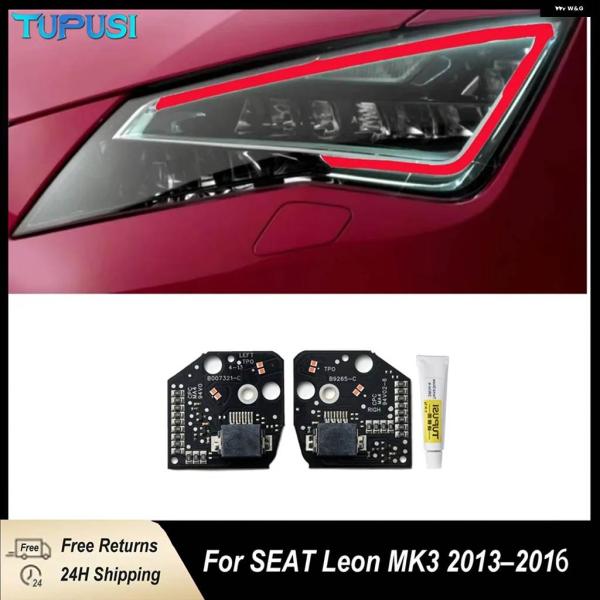 DRL LED ボード SEAT LEON MK3 2013-2016 5F CUPRA DRL LED デイタイム ランニングライト ボード モジュール 5F0941475 5F0941476 カスタム パーツ アクセサリーOEM num...