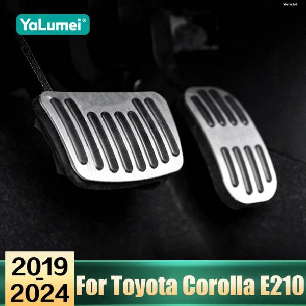 トヨタ カローラ E210 ハイブリッド 2019 - 24 車用アクセル/ガス/燃料/ブレーキ 滑り止め パッド フットレスト ペダルカバー カスタム パーツ アクセサリーHigh-concerned chemical:NoneSpeci...