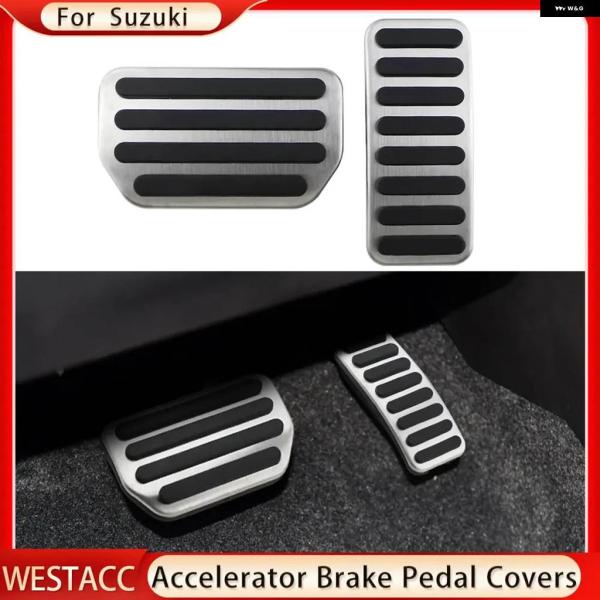 アクセルブレーキペダルカバー SX4 AERIO CIAZ VITARA S-CROSS SPLASH IGNIS KIZASHI SIDEKICK ステンレス カスタム パーツ アクセサリーHigh-concerned chemical:...