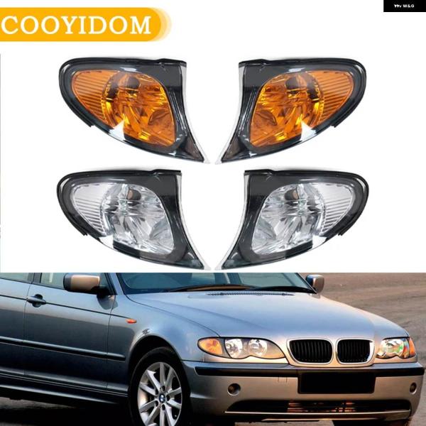 BMW 3 シリーズ E46 4 ドア 318I 320I 325I 330I 2002 2003 2004-2005 LED ウィンカー コーナーマーカー パーキング ライト ランプ トリム カスタム パーツ アクセサリーHigh-con...