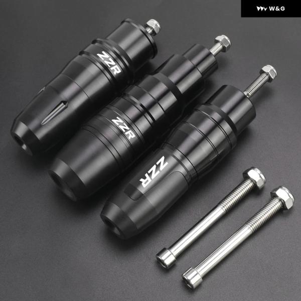 カワサキ ZZR1200 ZZR1400 ZZR400 ZZR600 ZZR250 オートバイ バイク アクセサリー CNC 落下防止 エキゾースト スライダー クラッシュ パッド スライダー カスタムパーツ アクセサリー 交換用部品Hig...