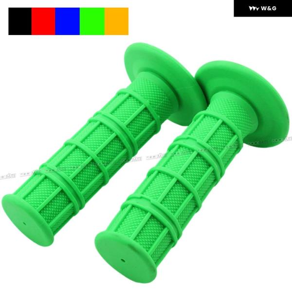 ダート バイク オフロード ハンドルバー ハンドグラブ グリップ ゴム製 滑り止め カワサキ KX450F KX450 KX65 KX85 KLX110 KLX110L KLX250 カスタム パーツ アクセサリーItem Weight:1...