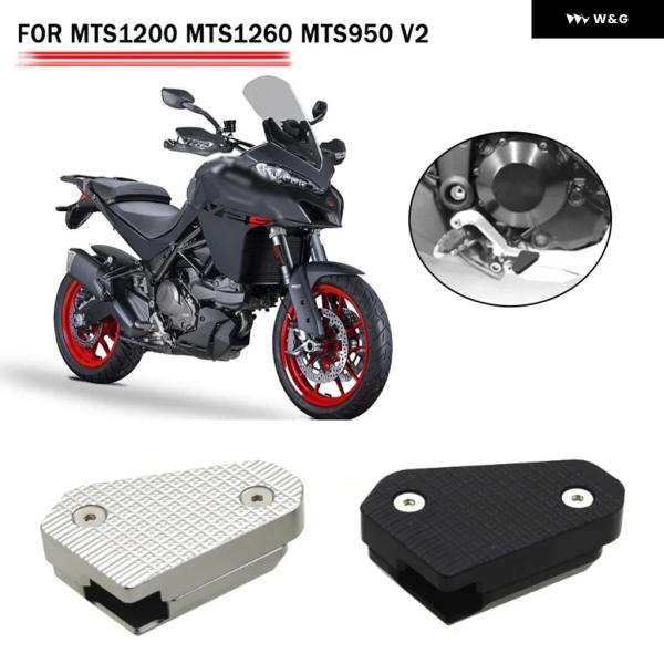リアフットブレーキ レバー ペダル拡大 延長 ペグ パッド エクステンダー ドゥカティ MULTISTRADA MTS 950 1200 1260 V2 MTS1200 MTS1260 MTS950 カスタム パーツ アクセサリーProte...