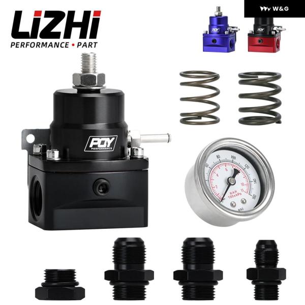 アルミ 汎用 AN8フィードAN6リターンライン燃料圧力レギュレーター0-160PSIゲージセット3-20 20-45 45-70圧力 スプリング 付き カスタム パーツ アクセサリーHign-concerned Chemical:None...