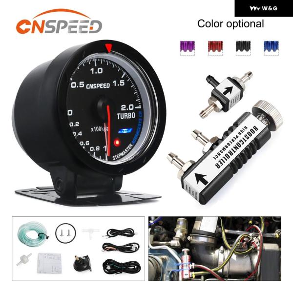 車用 60MM ターボブーストゲージ -1-2 バール 車用スモークレンズ 自動ターボブースト コントローラ ーキット 付き 1-30 PSI カスタム パーツ アクセサリーPlacement on Vehicle:FrontCountry...