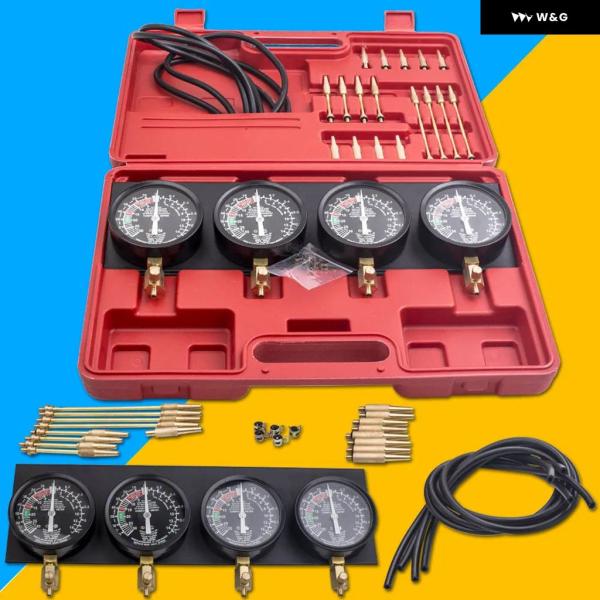 燃料真空 キャブレター シンクロナイザー キャブレター バランサー同期ゲージセットオートツール4キット カスタム パーツ アクセサリーHign-concerned Chemical:NoneElectronic:NoCertificatio...