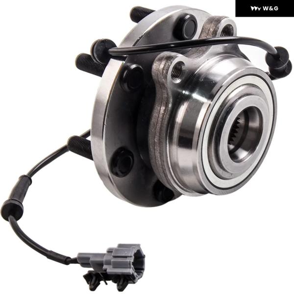 フロントホイール ベアリング ハブ 日産 ナバラ D40 D22 YD25 VQ40 ABS 4WD 2008-2010 カスタム パーツ アクセサリーHign-concerned Chemical:NoneMaterial:high pe...