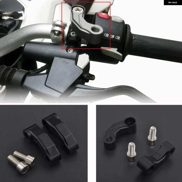 オートバイ バイク ミラー ライザーエクステンダー アダプター ハンドルバー マウント ミラー エクステンション スペーサー BMW R1200GS F800GS R1250GS ADV LC 2013-15 カスタム パーツ アクセサリー...