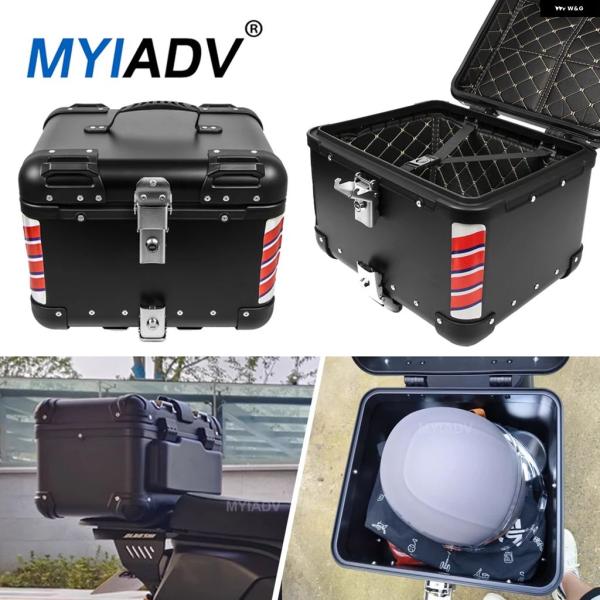 汎用 40L 45L アルミ ボックス オートバイ バイク テールトップケース BMW R1200GS R1250GS F850GS ホンダ ADV160 ADV150 フォルツァ 750 カスタム パーツ アクセサリーHign-conce...