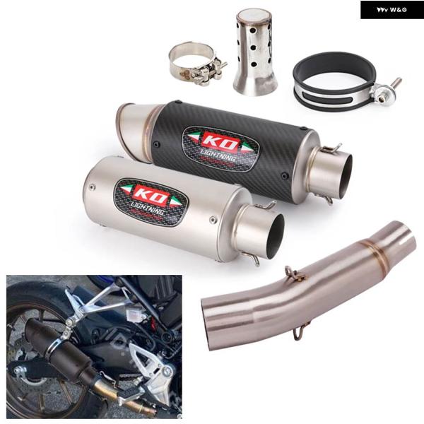 ホンダ CB300R CB250R 2018-2025 カーボン バイク エキゾースト パイプ マフラー ミッドリンク パイプ DBキラー スリップオン CB300F CBR300R カスタム パーツ アクセサリーHigh-concerne...