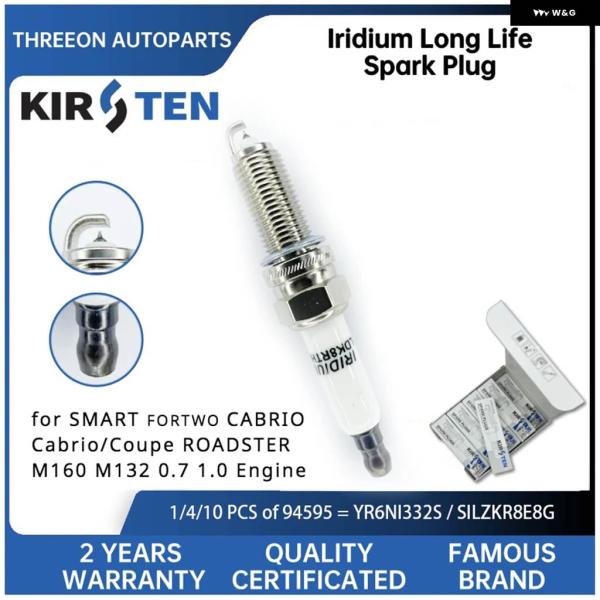 イリジウム スパークプラグ SMART CABRIO FORTWO カブリオ/クーペ ROADSTER M160 M132 0.7 1.0 エンジン YR6NI332S KSP94595 カスタム パーツ アクセサリーHigh-concer...