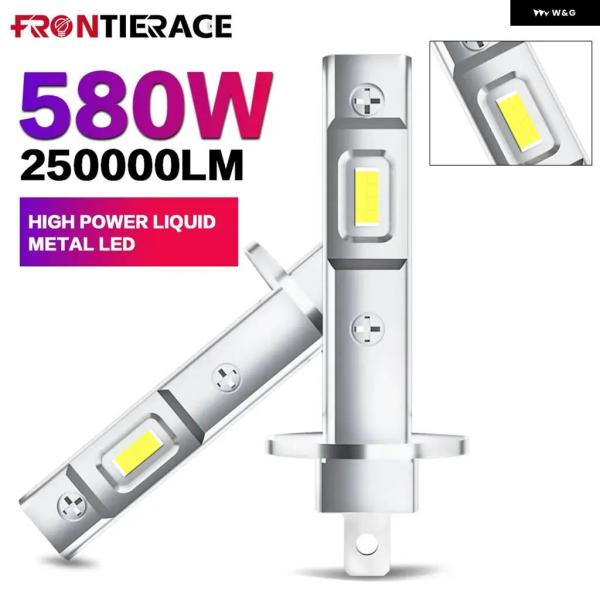 オートライトハウス H1 LEDライト ハイパワーフロント 12V 24V 1:1サイズ 超高輝度 カー ヘッドライト フォグランプ 6500K カスタム パーツ アクセサリーHigh-concerned chemical:NoneWatt...