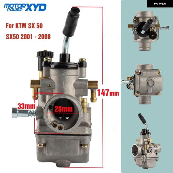 19MM キャブレター オートバイ キャブレター KTM SX 50 CC SX50 50SX ダートピット バイク ミニプロ ジュニア シニア アドベンチャー キャブレター 01-08 カスタム パーツ アクセサリーHigh-concer...