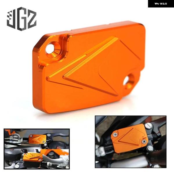 オレンジ KTM DUKE 125 200 390 2013 - 16 オートバイ CNC アルミ フロントブレーキ リザーバー フルードタンクカバー アクセサリー カスタム パーツ アクセサリーItem Weight:0.03kgkgIt...