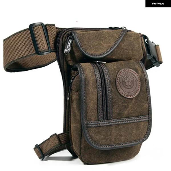 メンズキャンバスドロップレッグバッグ バイク メッセンジャーショルダーバッグ ベルト ヒップバム ウエストウエストパック カスタム パーツ アクセサリーHigh-concerned chemical:NoneSpecial Features...