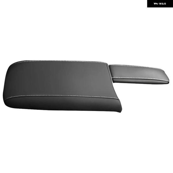 ブラック白ラインセンター コンソール アームレスト カバー トリム マイクロファイバーレザーレクサスRX350 450H 2016年 - 2022年19月対応 カスタム パーツ アクセサリーHigh-concerned chemical:N...