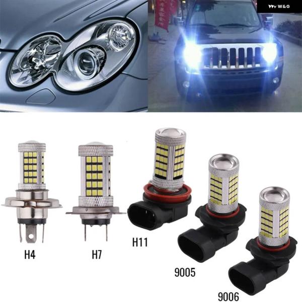 12 バルブ 63 LED カーライト H4 H7 H11 9005 9006 長寿命高性車両フォグ運転用 電球 車用ライト カスタム パーツ アクセサリーCar Brand:UniversalWattage:4.8W/SetColor T...