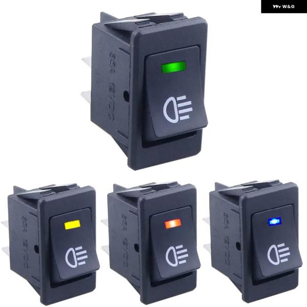 KCD4 ロッカースイッチ オン/オフ 2ポジション 4ピン LED 12V 35A フォグランプスイッチ ライト ロッカースイッチ カスタム パーツ アクセサリーItem Weight:0.02kgOrigin:Mainland Chin...