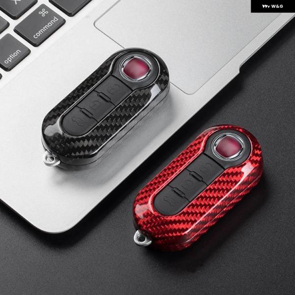 フィアット キーケースカバー シェルバッグ フリーモント 500 500L パンダ プント ブラボ 3ボタン カーボン キーケースカバー カスタム パーツ アクセサリーBrand Name:AmoremOrigin:Mainland Chi...