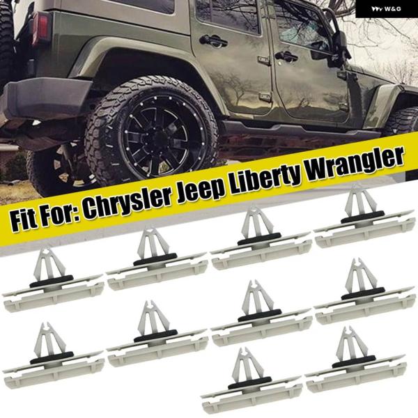 フェンダーフレアクリップ ファスナー ロッカーモールディングクリップ クライスラー ジープ リバティ ラングラー 55157055-AA カー 20個 カスタム パーツ アクセサリーHigh-concerned chemical:NoneO...
