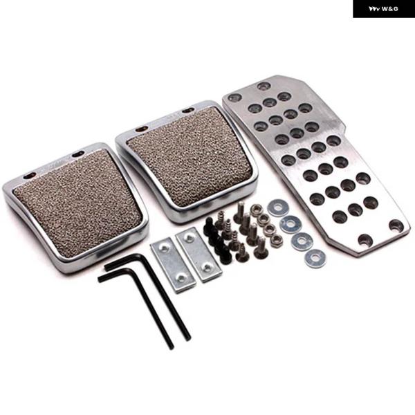 ペダルカバー クラッチブレーキフットレーシングペダル 滑り止めステンレスフットペダルキット マニュアル車 カスタム パーツ アクセサリーHigh-concerned chemical:NoneSpecial Features:Acceler...