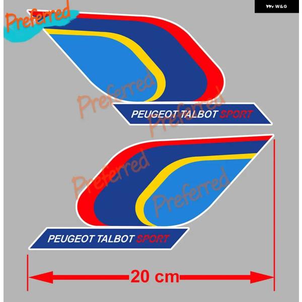 プジョー タルボット 205 スポーツ GTIS 20CM オートステッカー デカール カスタム パーツ アクセサリーHigh-concerned chemical:NoneCategory:PVCType Of Sticker:Creat...