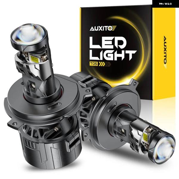 2個ターボH4 LED CANBUSプロジェクター ヘッドライト 9003ハイ/ロービームランプ ジープ コンパスレネゲード メルセデスW124用 カスタム パーツ アクセサリーHigh-concerned chemical:NoneCar...
