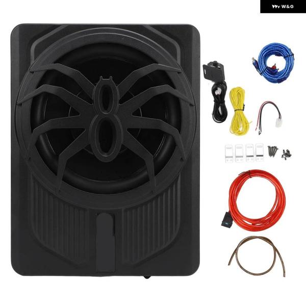 スリムなシート下設置型パワードカーサブウーファー 10インチ 800W LED アンビエントライト 優放熱性能 カスタム パーツ アクセサリーHigh-concerned chemical:NoneModel Number:Slim Pow...