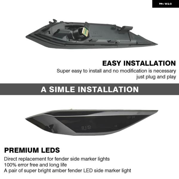 ポルシェ カイエン 958 92A 2010-2014 LED ダイナミック アンバー サイドフェンダーマーカーランプ ウインカーライト 2個セット カスタム パーツ アクセサリーHigh-concerned chemical:NoneFo...