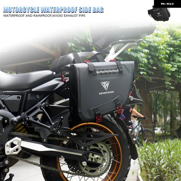 オートバイ サドルバッグ 防水 バイクサイド ツールバッグ 左右ポーチ ハーレー BMW ホンダ トラベルバッグ カスタム パーツ アクセサリーHigh-concerned chemical:NoneSpecial Features:Wat...