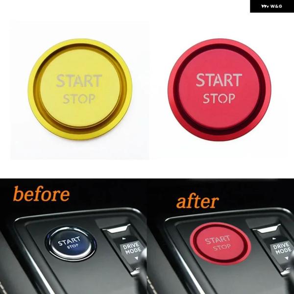 プジョー 308 408 508L 2008 3008 4008 5008 車用 エンジン 点火 スタートストップ プッシュ ボタン 装飾 カバー 飾 1個 カスタム パーツ アクセサリーHigh-concerned chemical:No...