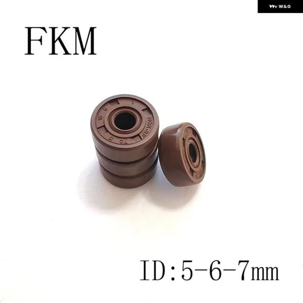 FKM フレーム ワーク オイルシール 2個 内径5MM 6MM 7MM 5X15X6 6X16X5 7X19X6 フッ素ゴム 油圧 シリンダー オイルシール カスタム パーツ アクセサリーHigh-concerned chemical:N...