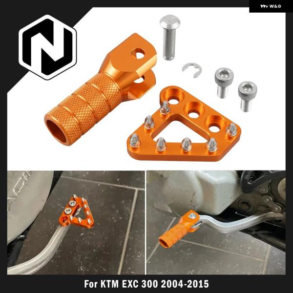 KTM EXC 300 EXC 250 EXCF 350 EXC 450 SX 125 SXF 250 SXF 450 XCW XCF 2004-2015 ブレーキペダルステッププレート シフト レバー チップ カスタム パーツ アクセサリ...