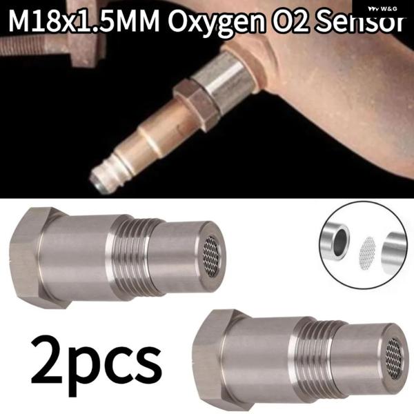 2個 M18X1.5MM 車用オキシセンサー スペーサー アダプター 車用アクセサリー オキシセンサー オフロード触媒 CSV パーツ カスタム パーツ アクセサリーElectronic:NoHigh-concerned chemical:...