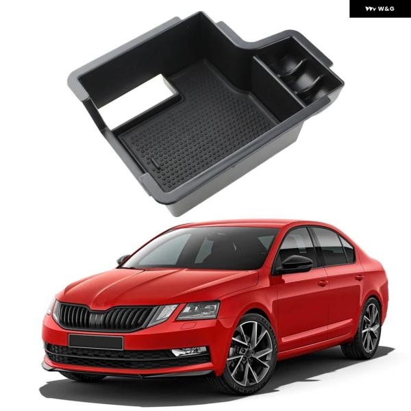 アームレスト 収納 ボックス SKODA OCTAVIA III MK3 A7 5E NL3 NR3 2013-2017 センター コンソール ホルダー 収納 オーガナイザー カスタム パーツ アクセサリーHigh-concerned ch...