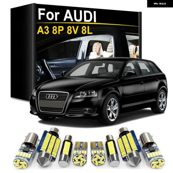 アウディ A3 S3 8P 8V 8L 1996-2004 - 15 -2022 インテリア LED ライト バルブ キット カスタム パーツ アクセサリーHigh-concerned chemical:NoneSpecial Featur...