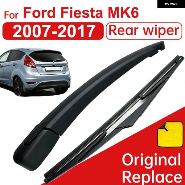 12インチ リア フロントガラス ワイパー アームブレードセット ABS 部品 フォード フィエスタ MK6 2009 2010 2012 2017 カスタム パーツ アクセサリーHigh-concerned chemical:NonePl...