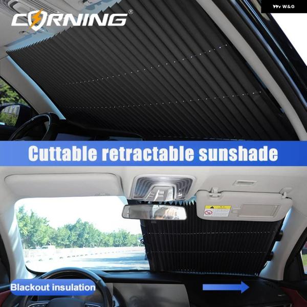 フロントウィンドウ プロテクター パラソルサンシェード フロントガラス カーテンカバー 折りたたみ 式紫外線反射 カスタム パーツ アクセサリーProduct application scenarios:otherCraft of Weav...
