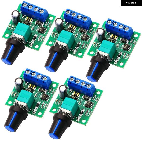 5個 PWM 低電圧モータースピード コントローラ ー DC 1.8V 3V 5V 6V 12V 2A 1803BK 1803B ドライバースイッチスピード 制御 機能 カスタム パーツ アクセサリーDoes it include wire...