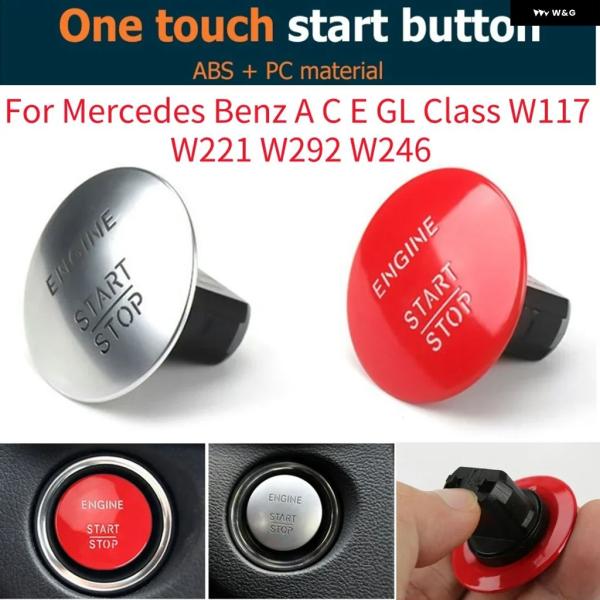 メルセデス ベンツ A C E GL クラス W117 W221 W292 W246 ワンクリックスタートキーレス エンジン スタートストップ プッシュ ボタン スイッチ カスタム パーツ アクセサリーHigh-concerned chem...