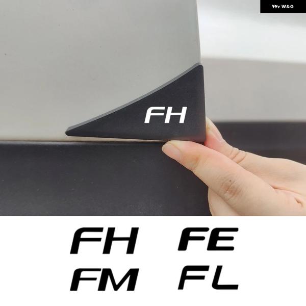 2個 車ドアコーナー ステッカー 防止 プロテクター ボルボ トラック FH12 FH16 FH4 FH13 FE FL VM VNL VHD VAH VNR VNX カスタム パーツ アクセサリーType Of Sticker:Creat...