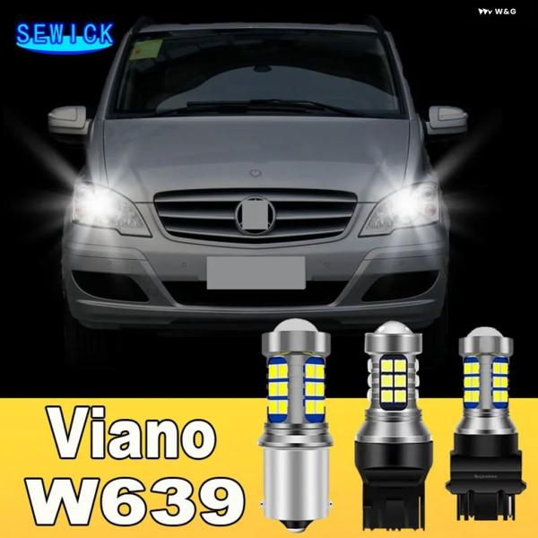 2個 デュアルモード LED ウィンカー+ デイタイム ランニングライト DRL メルセデス ベンツ ヴィアーノ W639 2003-2014 2010 - 13 カスタム パーツ アクセサリーHigh-concerned chemical...