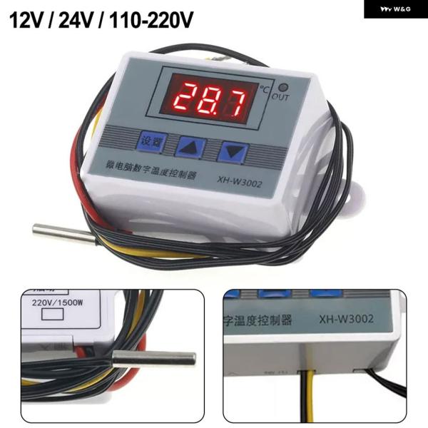 デジタル LED 温度 コントローラ ーサーモスタットレギュレーター 12V 24V 220V W3002 シーフードマシンホームセンター カスタム パーツ アクセサリーModel Number:Digital LED Temperatur...