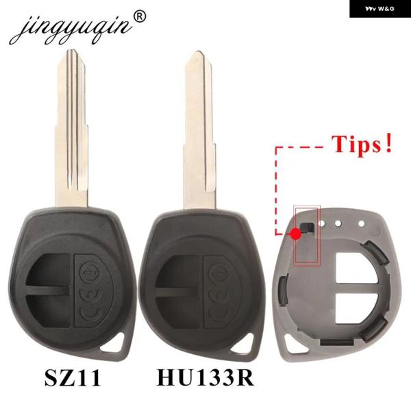 2ボタン 式カーキー ハウジング シェル ALIVIO DZIRE ERTIGA JIMNY SWIFT S-CROSS SX4 VITARA キーフォブケース カスタム パーツ アクセサリーHigh-concerned chemical:...