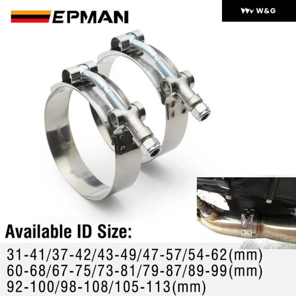 1ペア 汎用 31MM-115MM /1.25インチ-4インチ シリコン ターボホース カプラー Tボルト スーパークランプ キット EP-KG カスタムパーツ アクセサリーHign-concerned Chemical:NoneDiame...