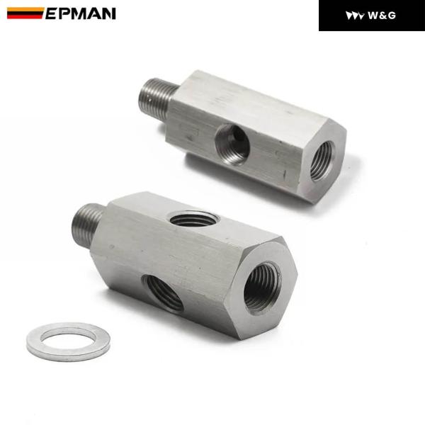 1/8インチ BSPT 1/8インチ NPT M10 油圧 センサー T型 - NPT アダプター ターボサプライフィードラインゲージ EP-CGQ197 カスタムパーツ アクセサリーHign-concerned Chemical:None...