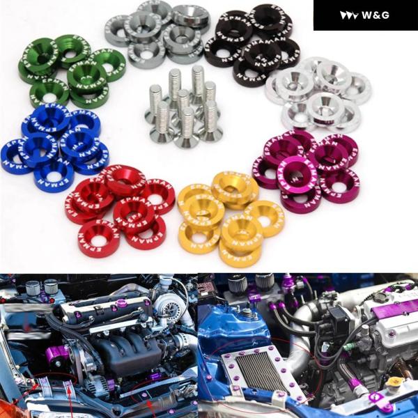 8個 エンジン バルブ カバー ワッシャー エンジン ベイドレスアップキット フェンダーワッシャーとM6ボルト EP-DP01S カスタムパーツ アクセサリーHign-concerned Chemical:NonePlacement on ...